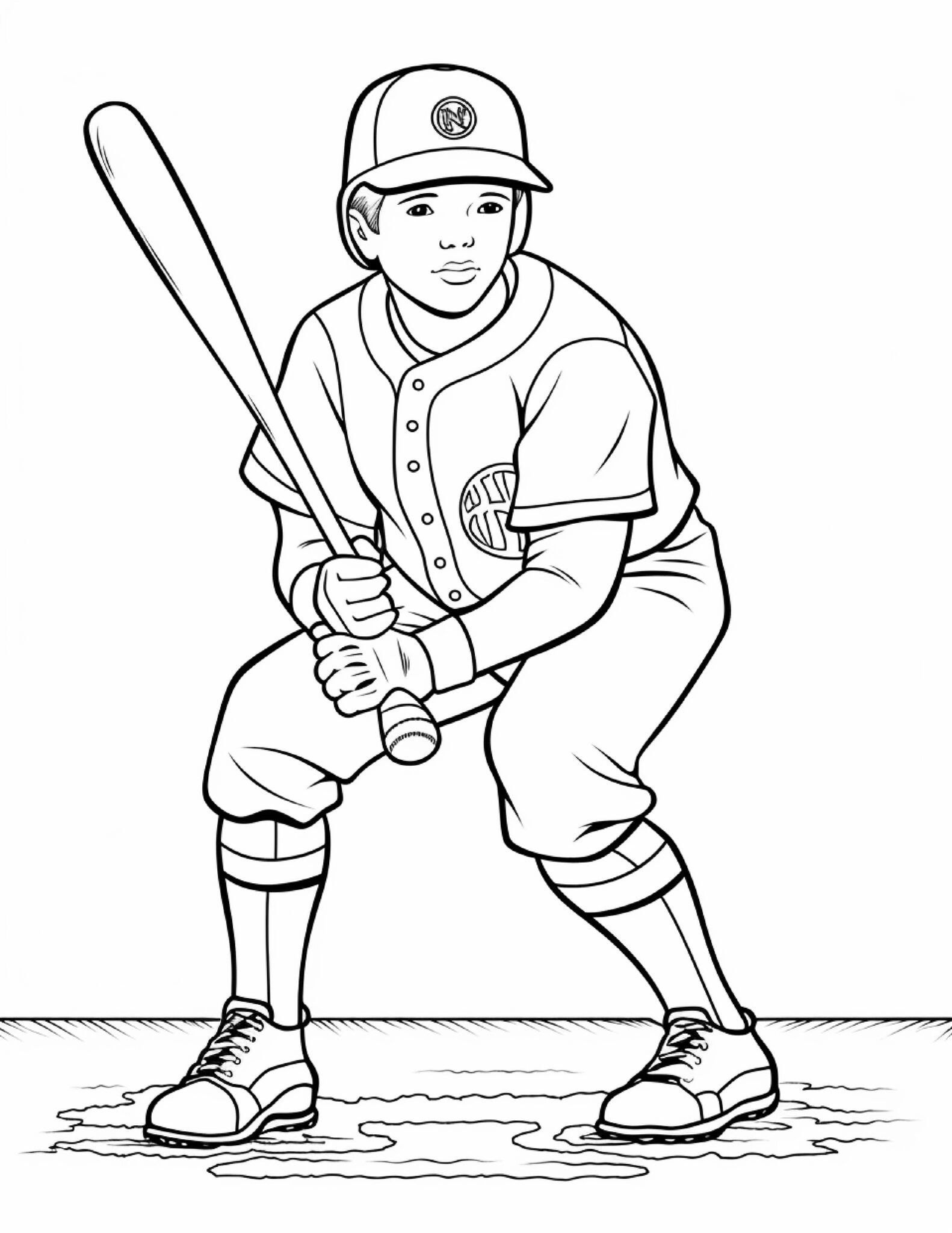 200 Free Baseball Coloring Pages - Printable Player