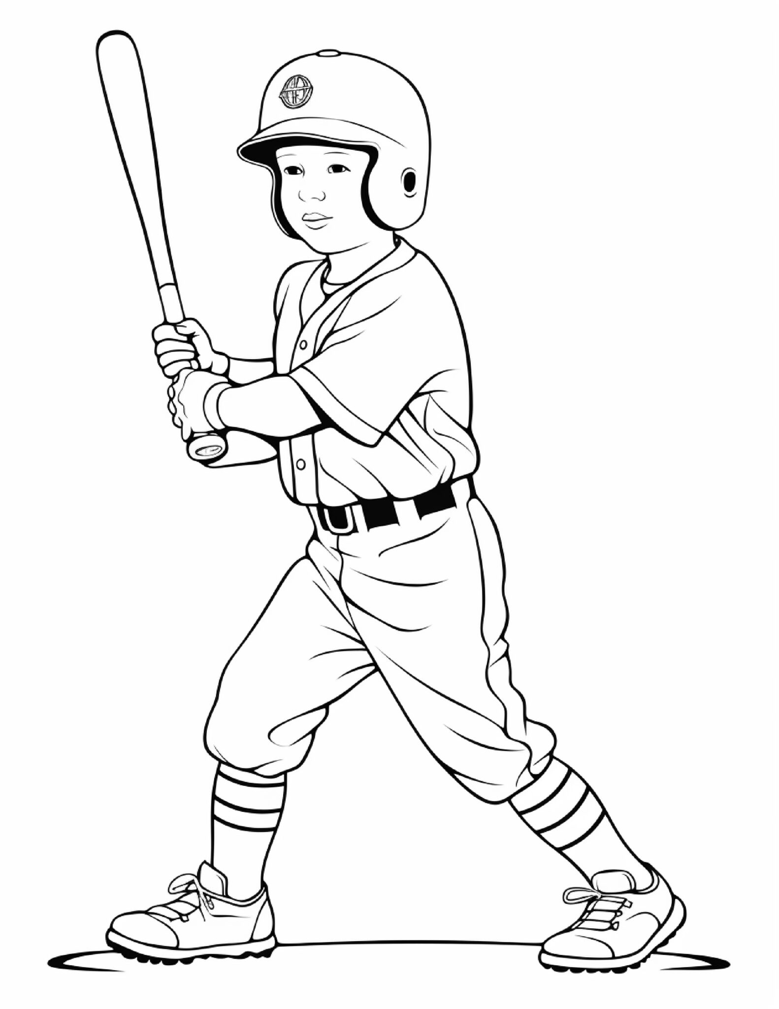 200 Free Baseball Coloring Pages - Printable Player