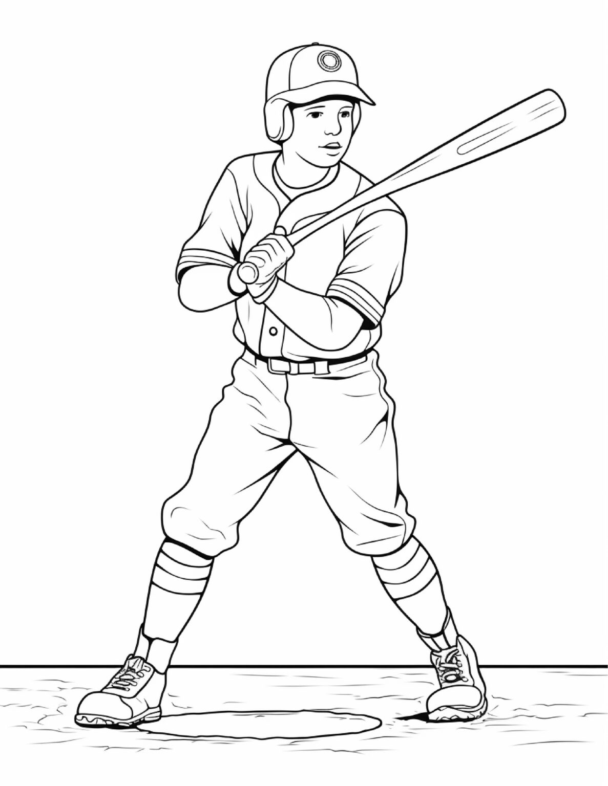 200 Free Baseball Coloring Pages - Printable Player