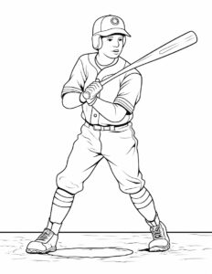 200 Free Baseball Coloring Pages - Printable Player