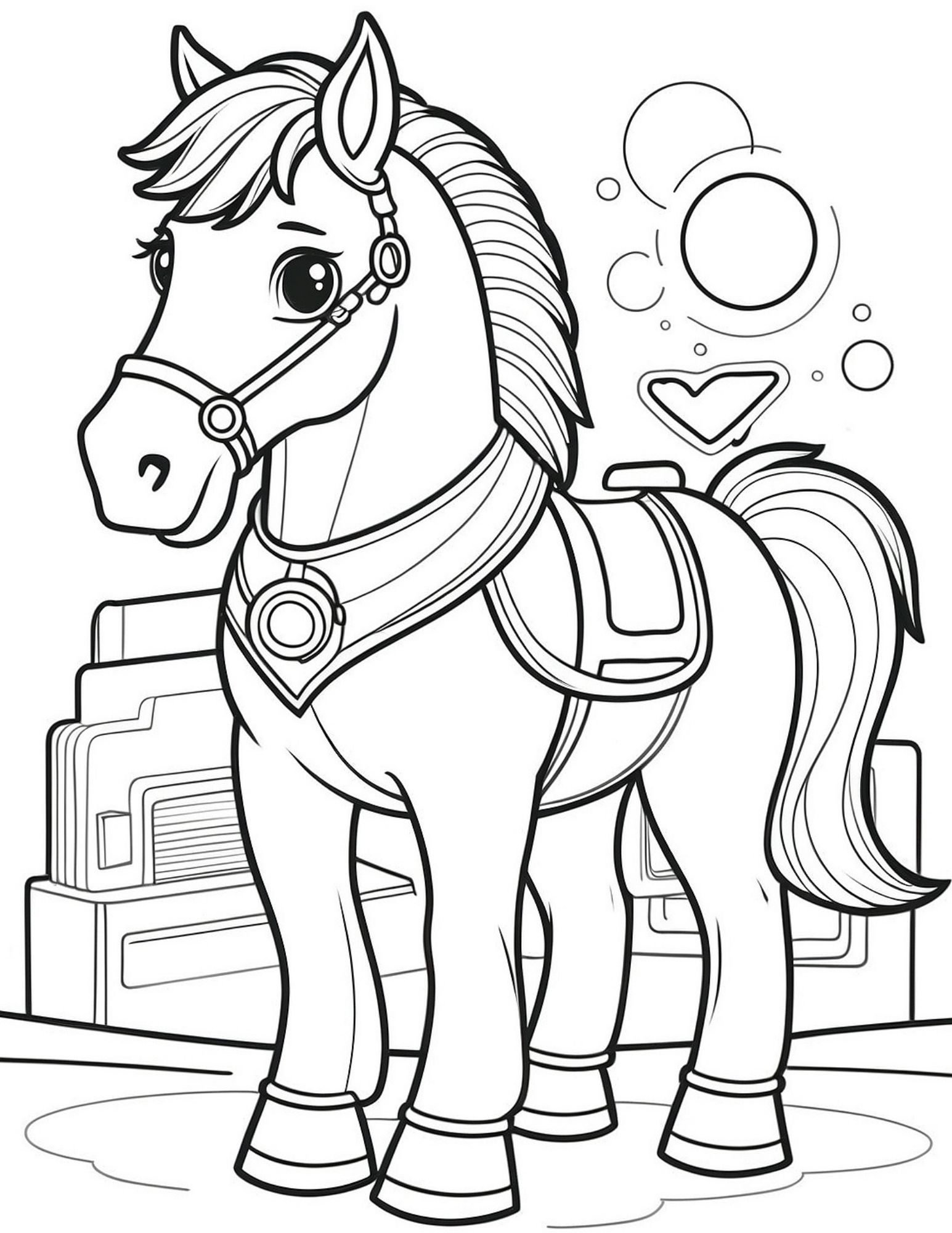 Over 90+ Free Horse Coloring Pages - Printable Pages