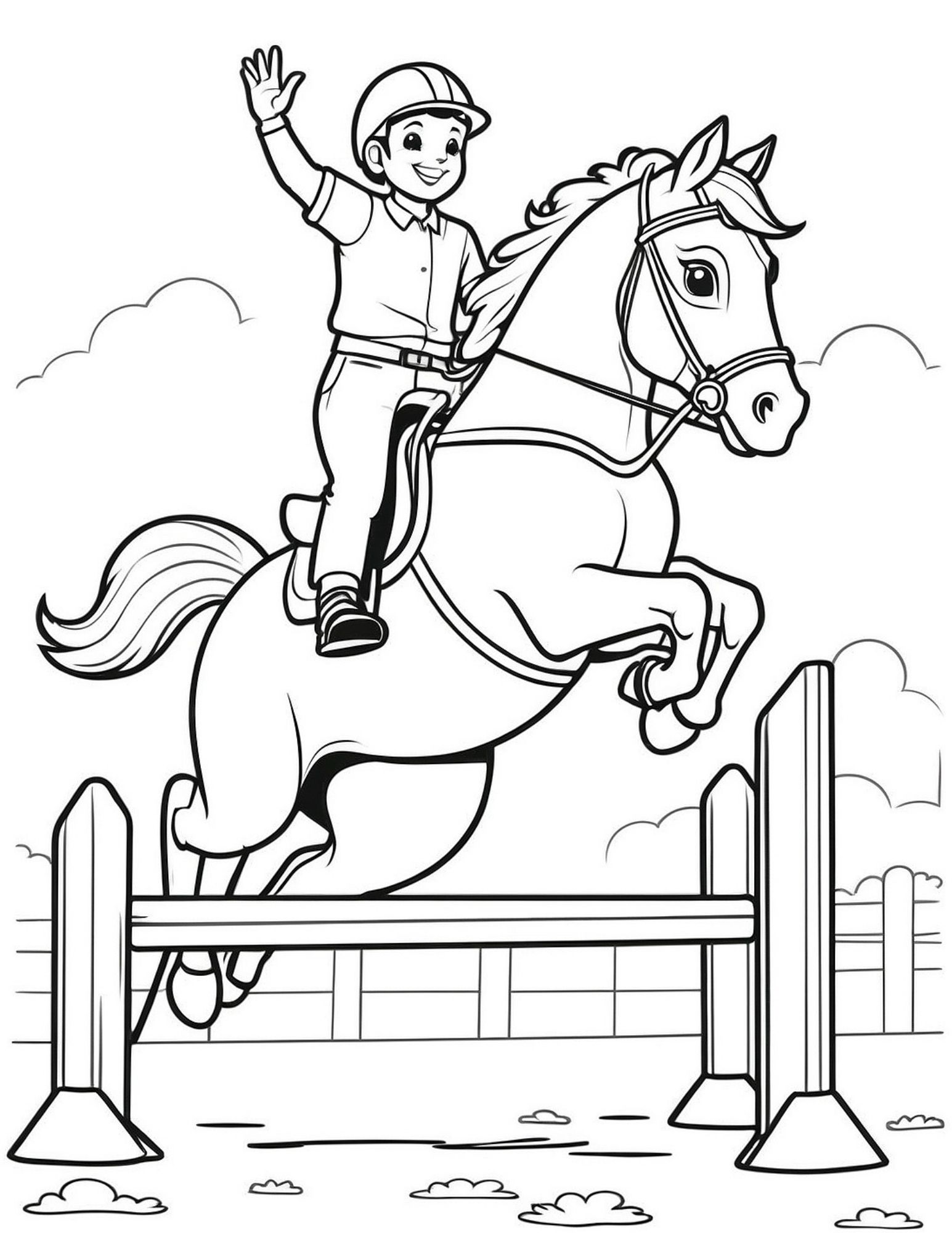 Over 90+ Free Horse Coloring Pages - Printable Pages