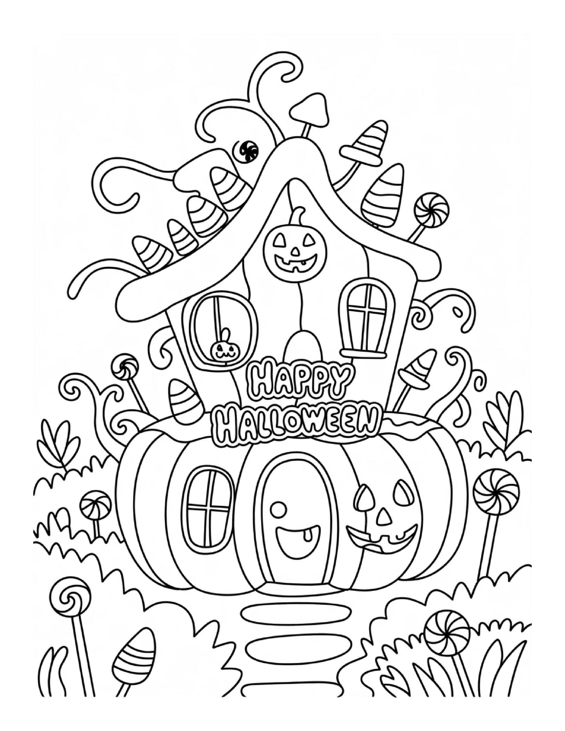 140+ Free Halloween Coloring Pages Printable