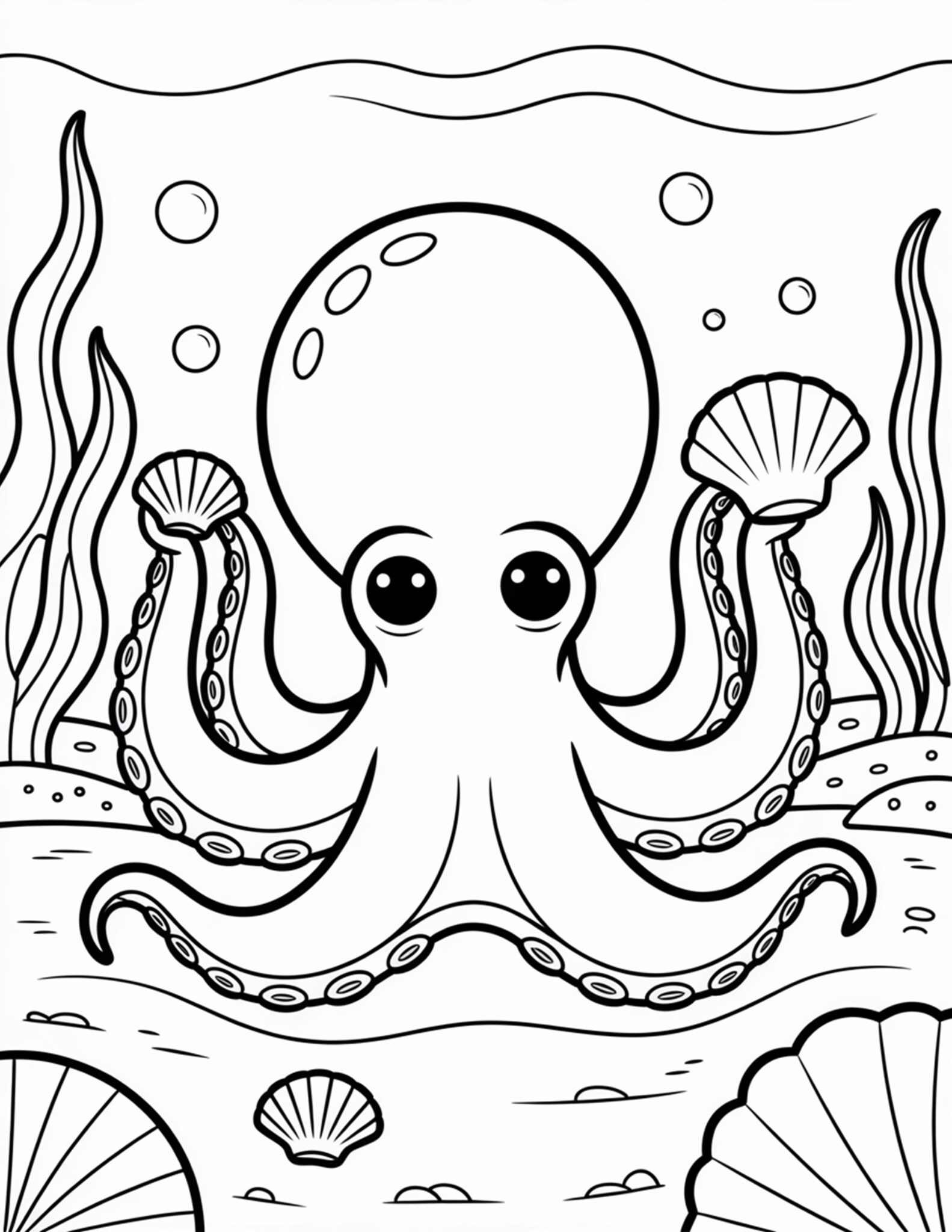 100+ Free Ocean Animals Coloring Pages - Printable