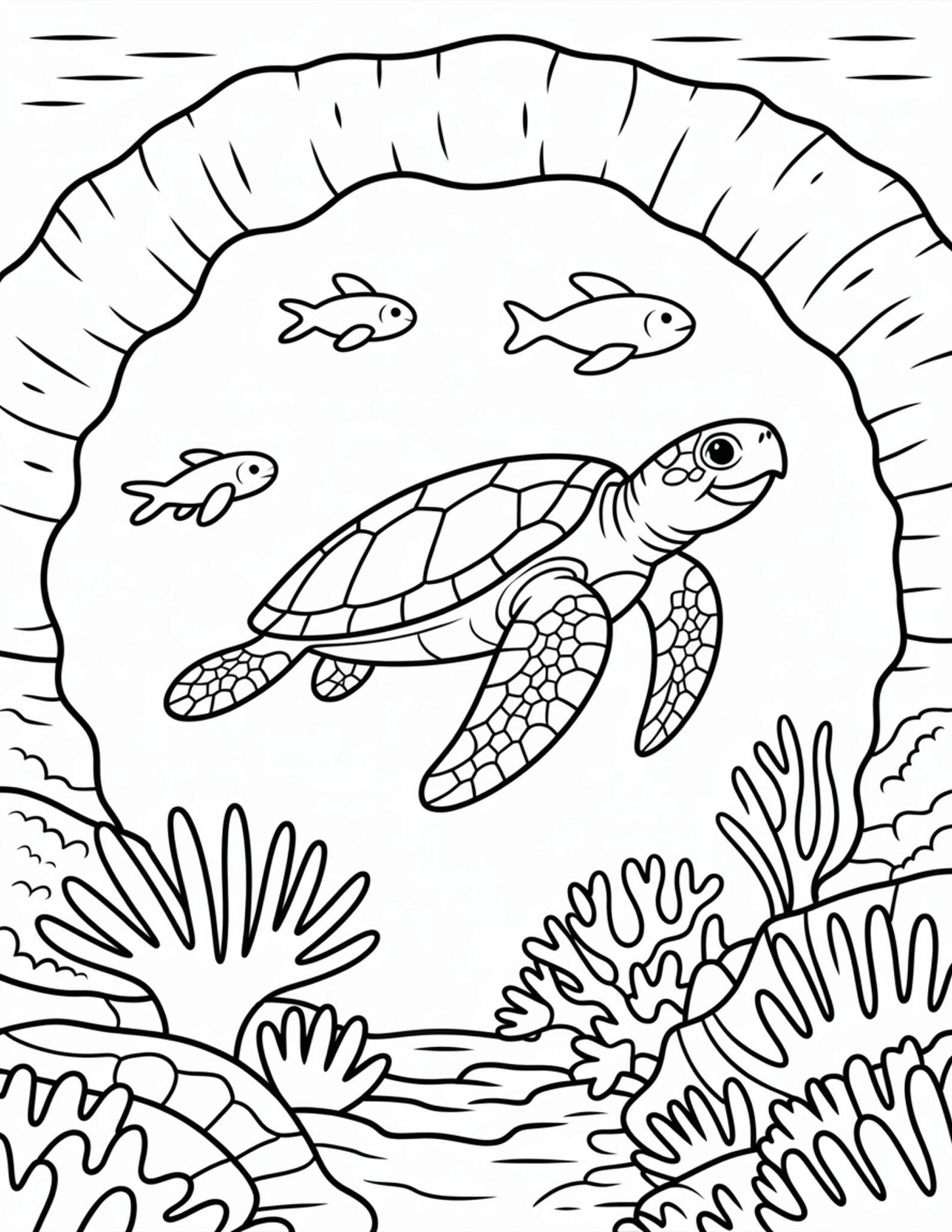 100+ Free Ocean Animals Coloring Pages - Printable