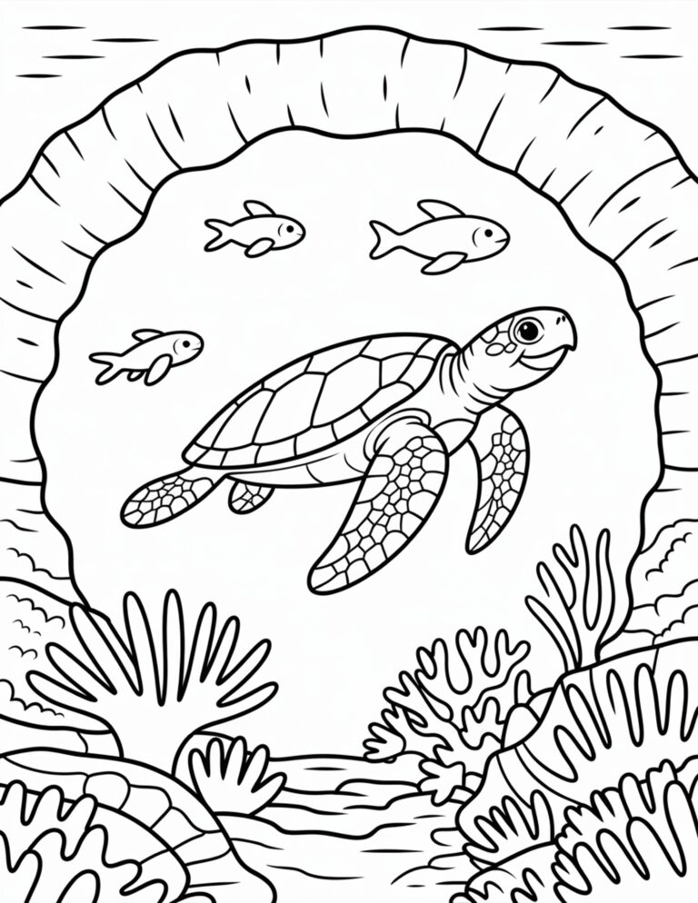 100+ Free Ocean Animals Coloring Pages - Printable