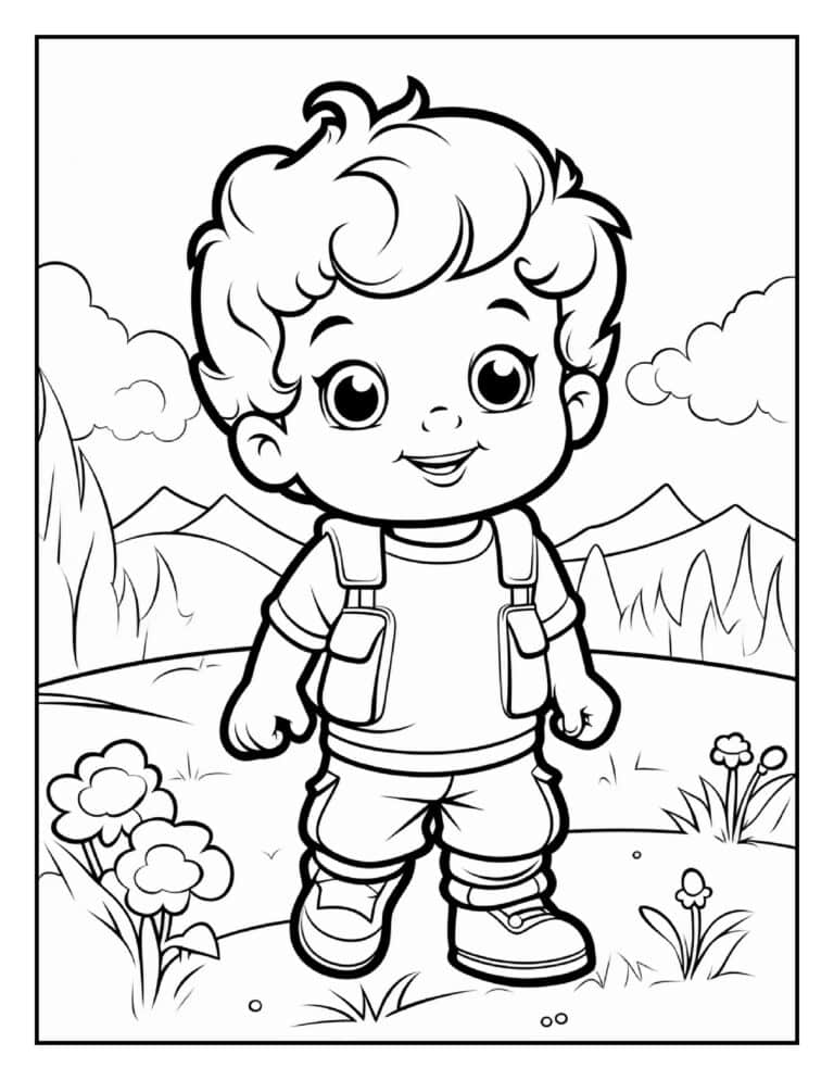 135 Baby Coloring Pages - Free Printable Baby PDF