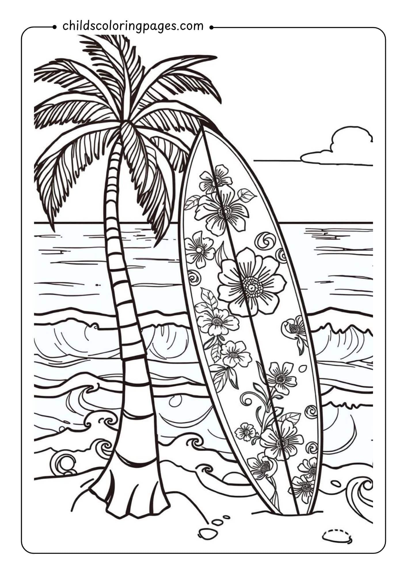 21 Summer Coloring Pages - Free Printable Beach & Vacation