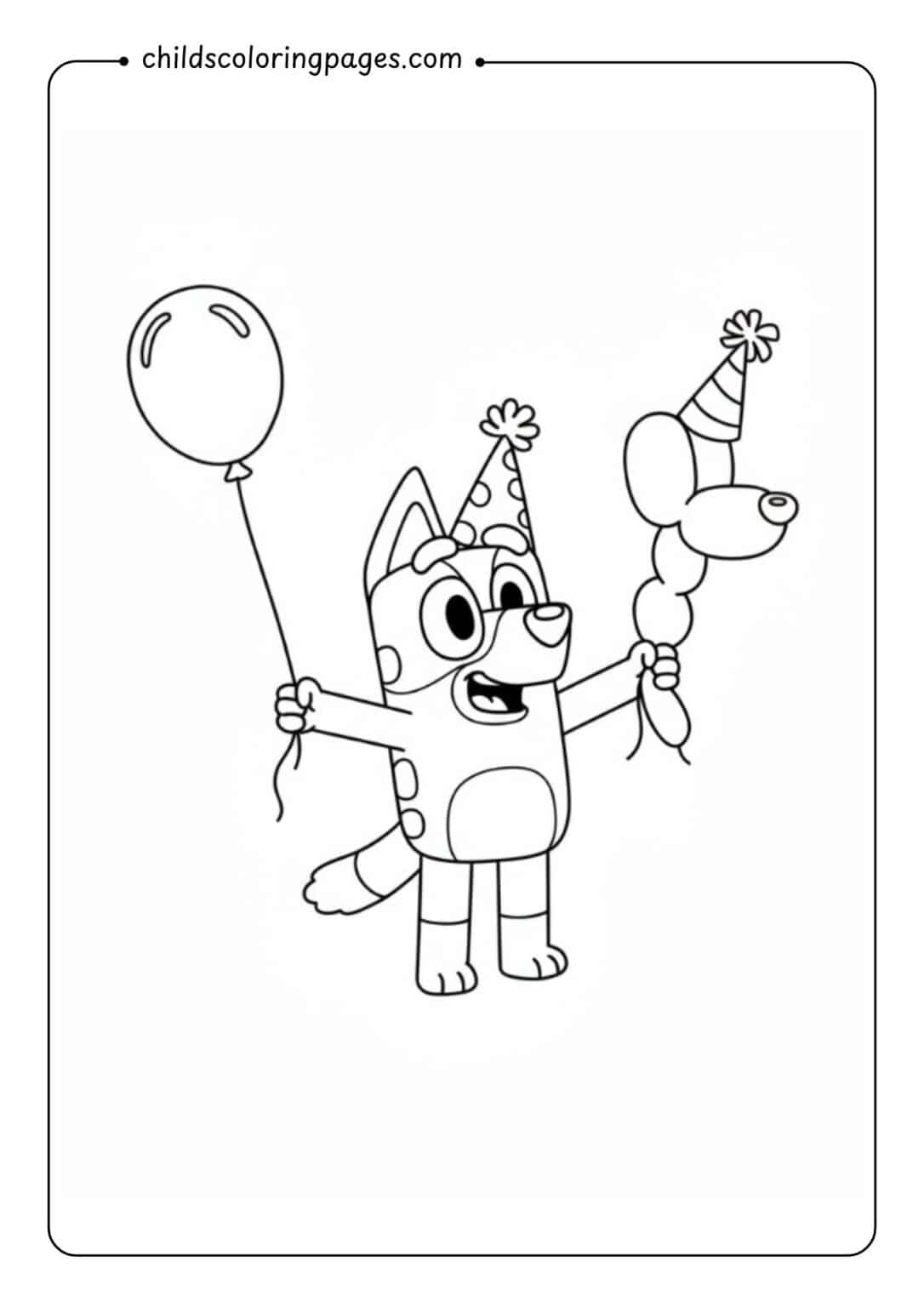30 Bluey Coloring Pages - FREE Printable PDF Download
