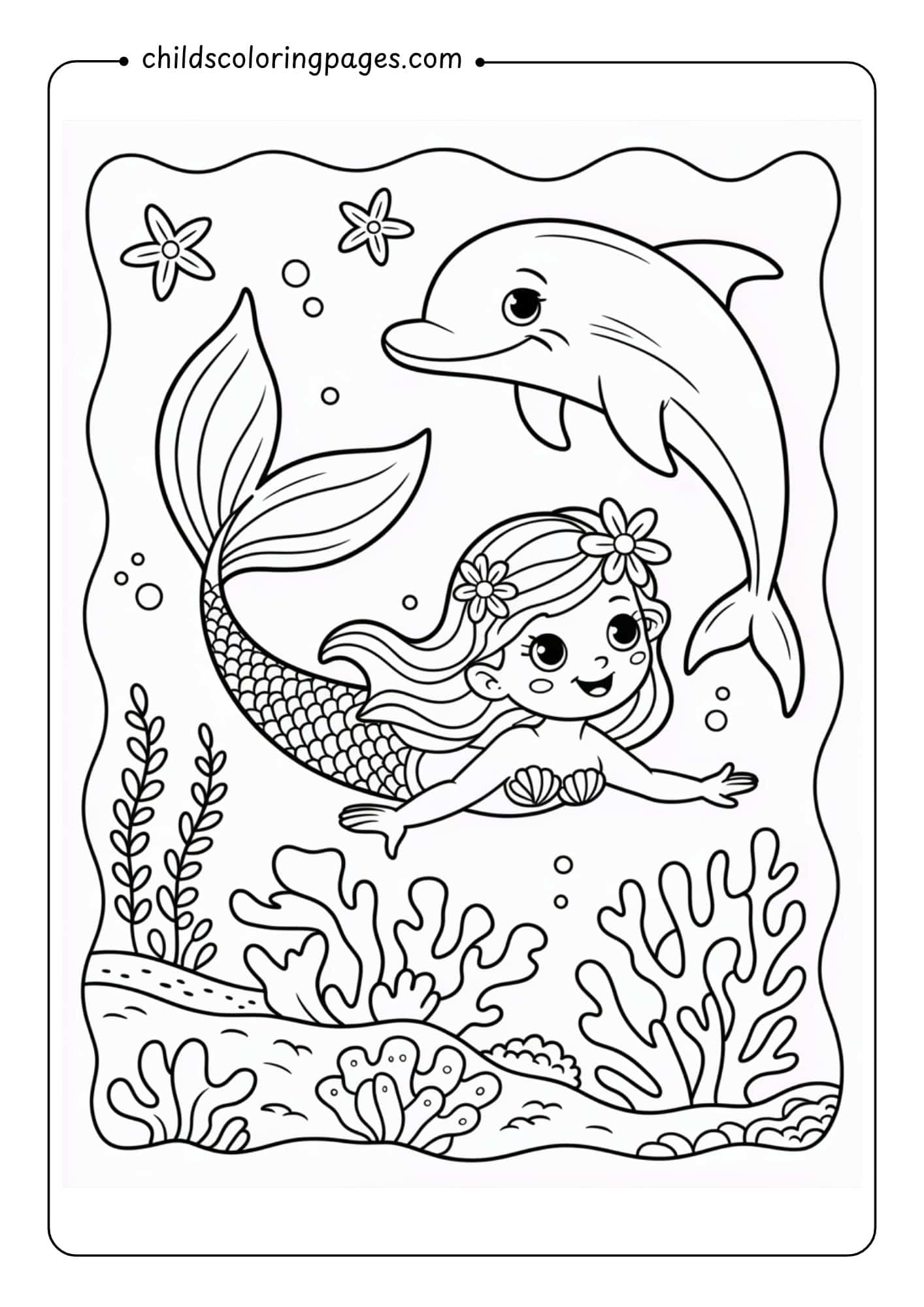 40+ FREE Mermaid Coloring Pages Printable - PDF Download