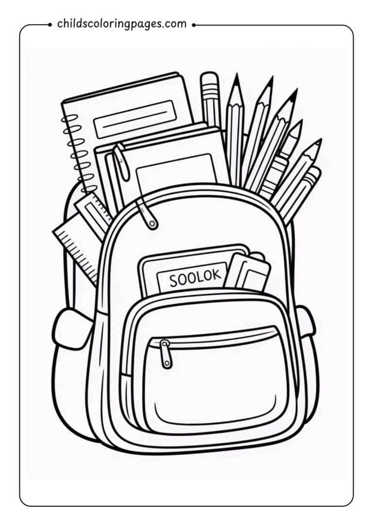 40+ FREE Back to School Coloring Pages - Printable PDF Download