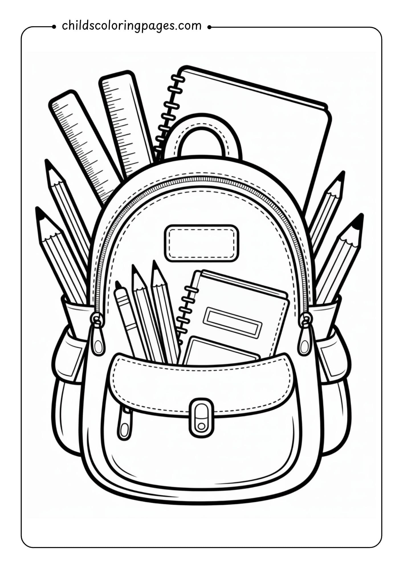 40+ FREE Back to School Coloring Pages - Printable PDF Download